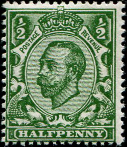 ½d SG 338(4) VARIETY, ‘DEEP MYRTLE-GREEN’ U/M, fab… | Embassy Philatelists