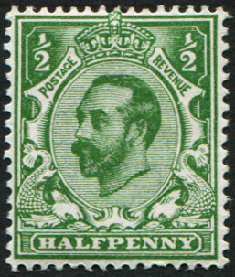 ½d SG 322(3) ‘DEEP-GREEN’ MINT, fine M/M. (I | Embassy Philatelists